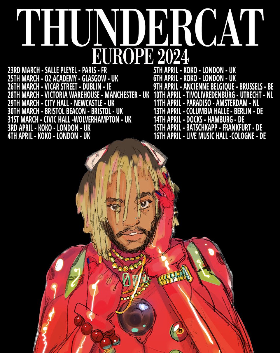Thundercat announces 2024 European tour – Fruit and Grooves Collective
