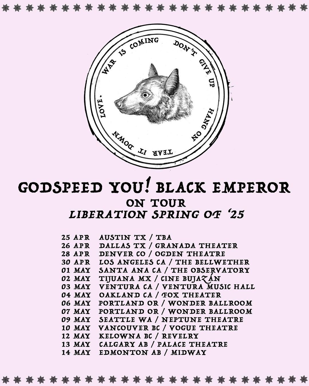 Godspeed You! Black Emperor announce 2025 North American tour dates ...