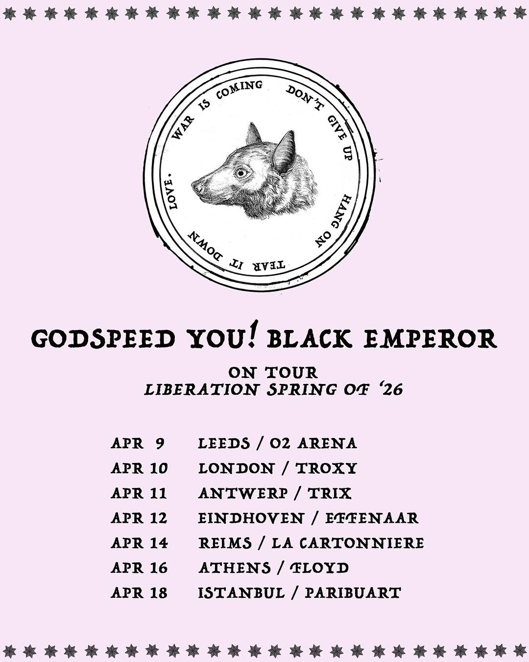 Godspeed You! Black Emperor announce further 2026 European tour dates ...
